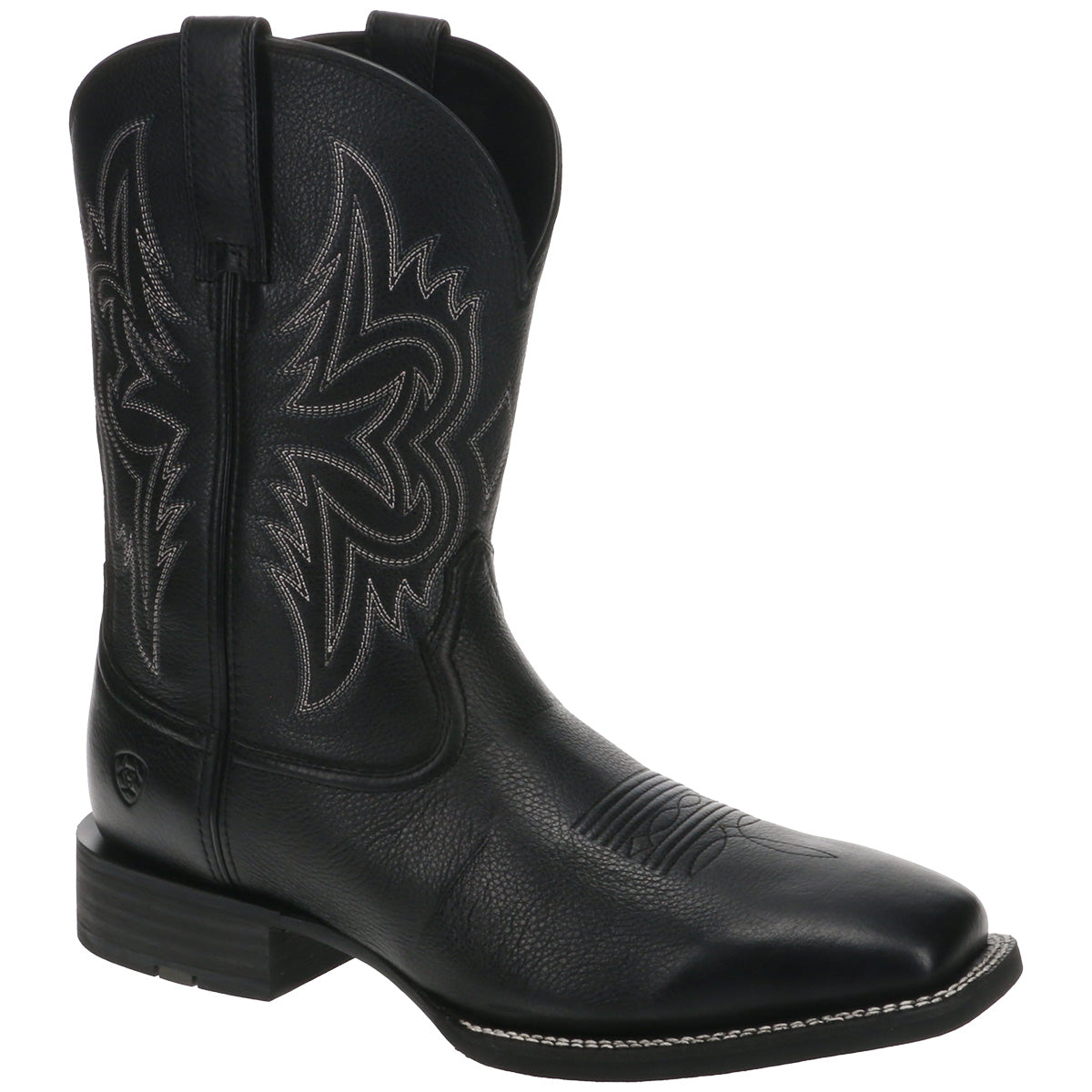 Ariat Western Big Rig Square Toe Cowboy Boot Black – 2BigFeet