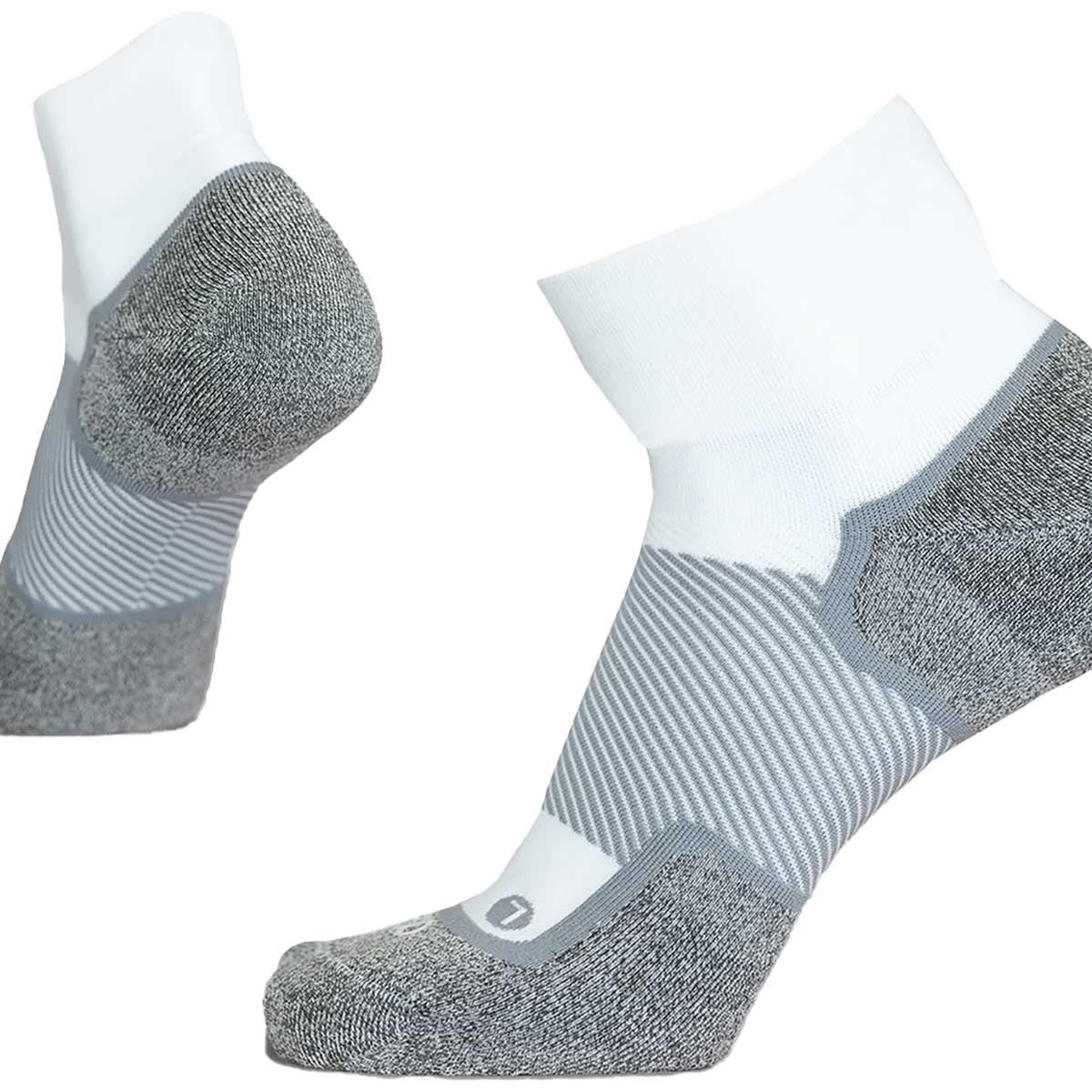 OS1st WP4 Wellness Performance Quarter Socks Wide White – 2BigFeet