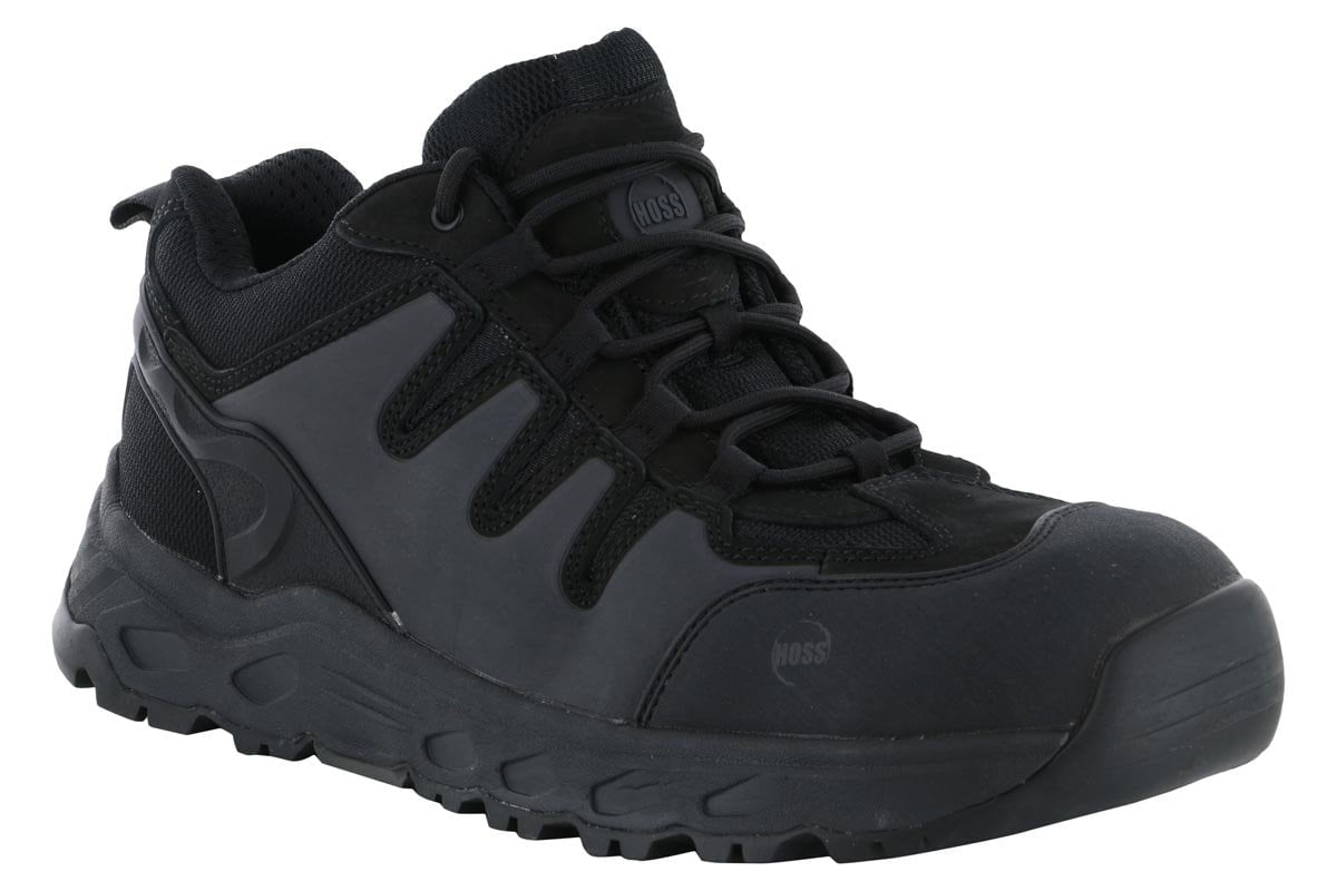 Hoss Eric Lo Aluminum Safety Toe Black – 2BigFeet